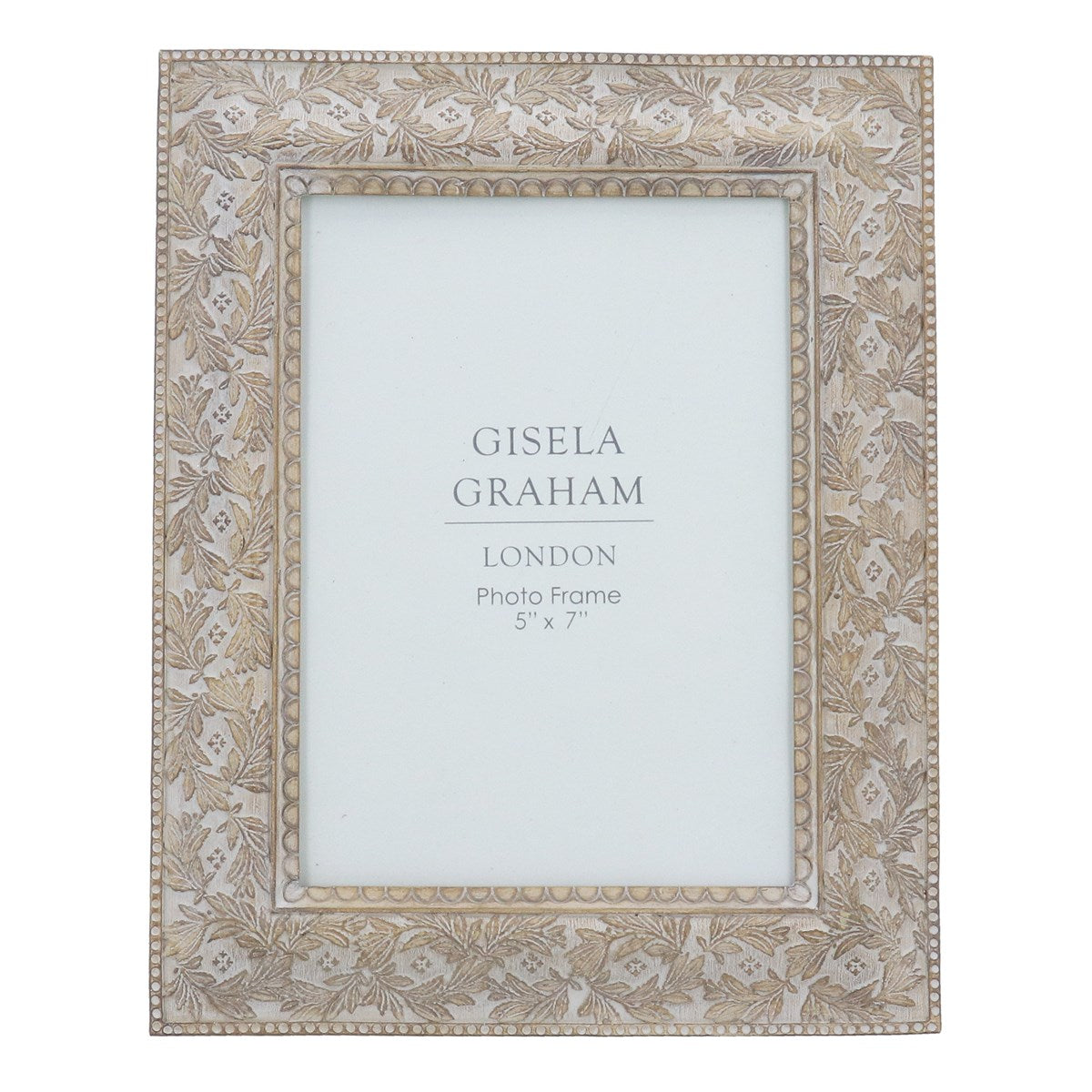 Taupe Wood Effect Leaf Resin Photo Frame (5x7) – Gower Gallery