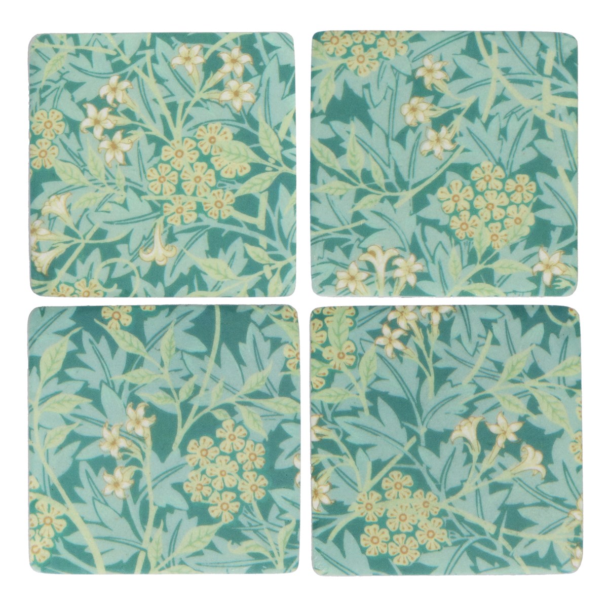 Period Forget-Me-Not Design - Resin Coaster 4 assorted – Gower Gallery
