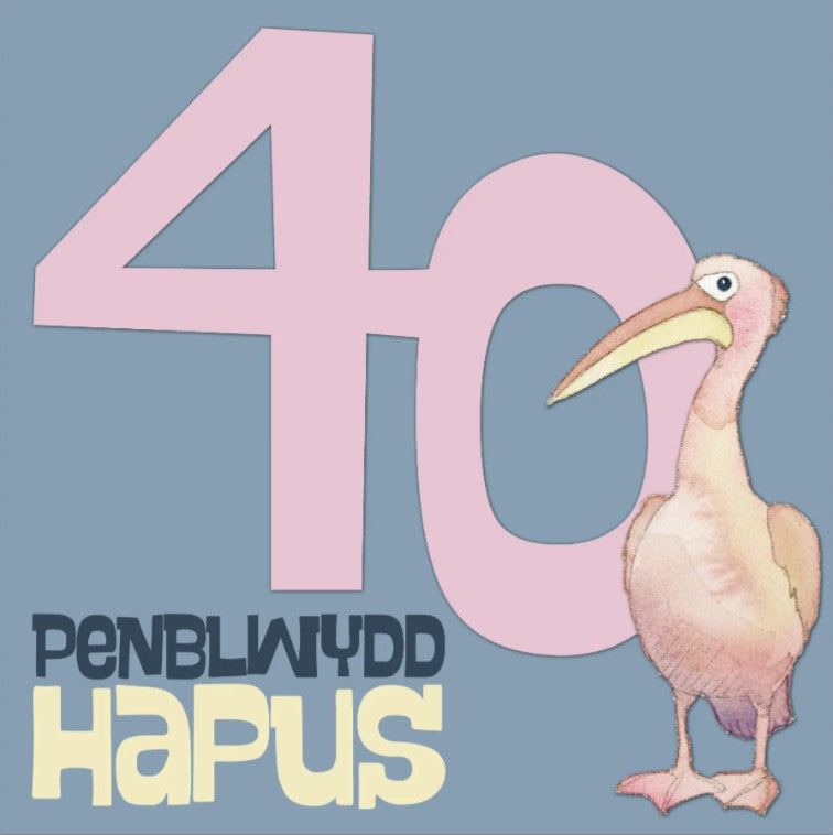 40th Penblwydd Hapus Greetings Card – Gower Gallery