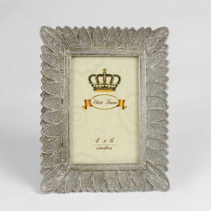 Feather Photo Frame 22cm Silver – Gower Gallery
