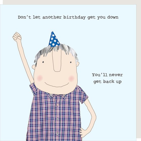 Get Back Up Birthday Greetings Card – Gower Gallery