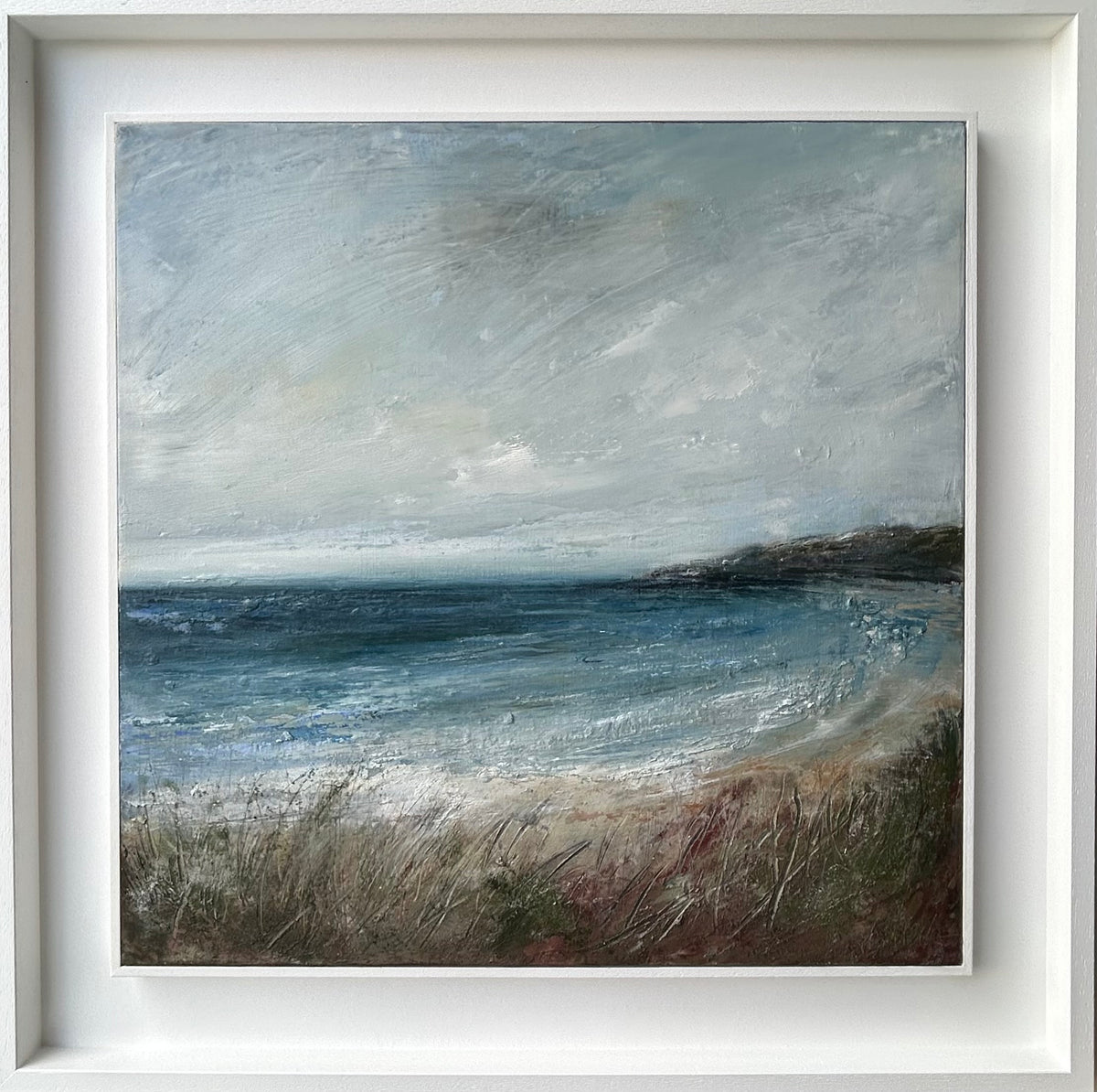 'Autumn's Breeze, Langland Bay' framed original painting for sale on b ...