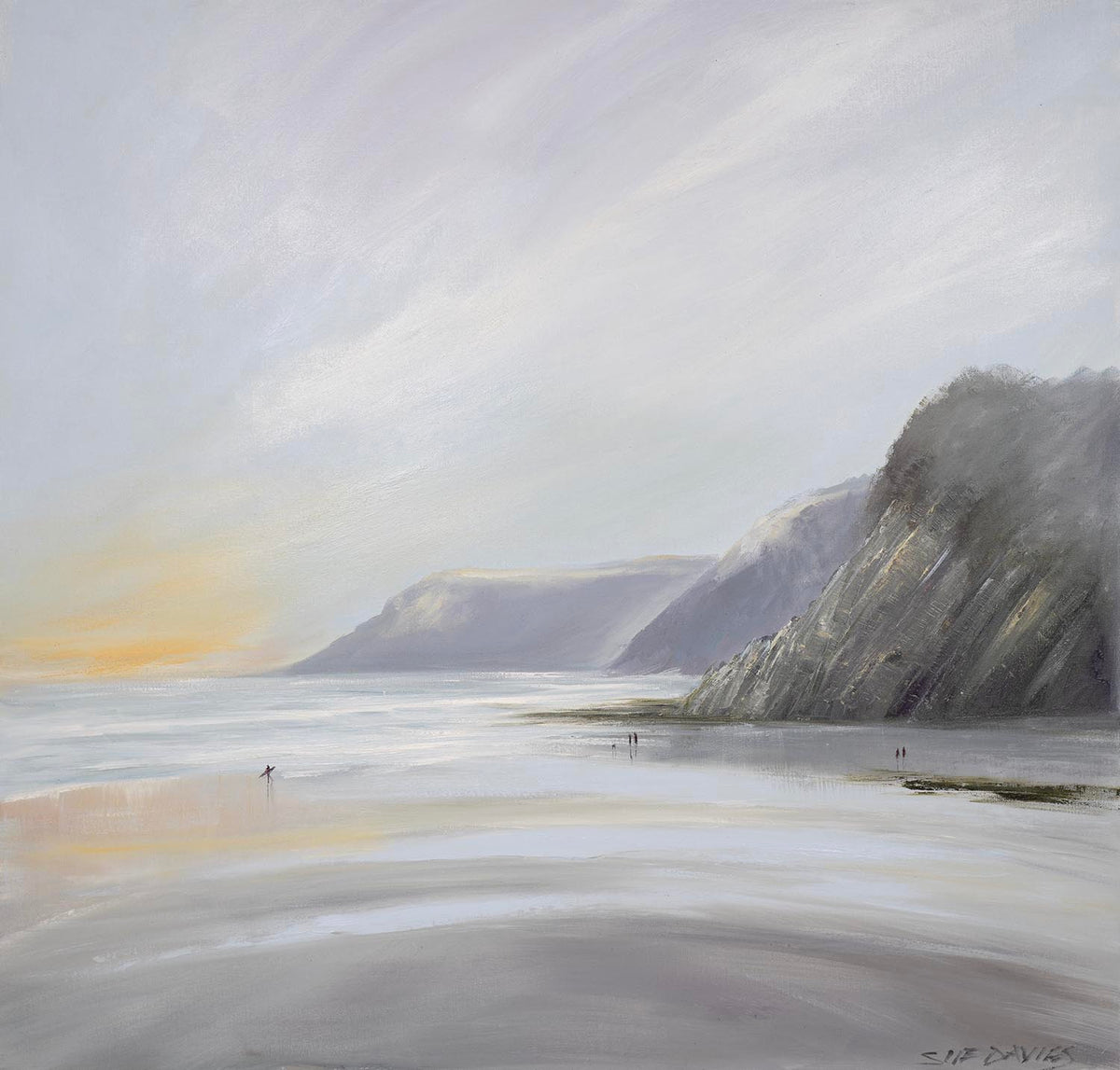 Caswell Original oil on canvas for sale on behalf of Sue Davies – Gower ...