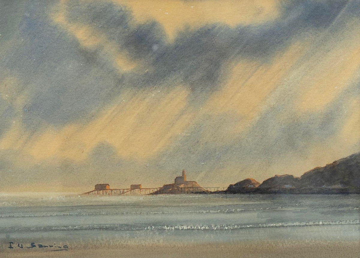 Evening Sun Mumbles Original Watercolour Painting For Sale on Behalf o ...