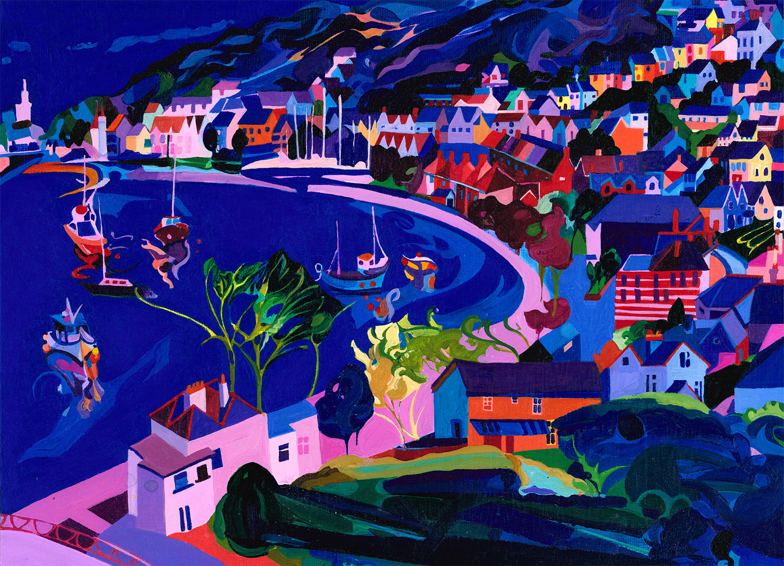 Fishing Mumbles Limited Edition Giclee Print for sale on behalf of Mic ...