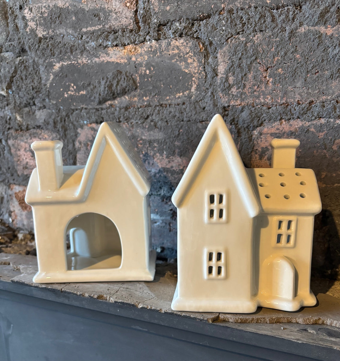 Tealight Holder House (white) – Gower Gallery