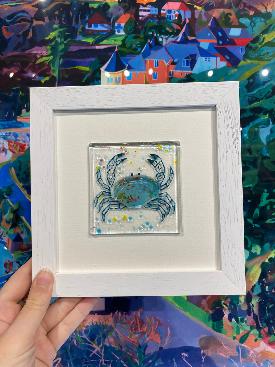 Crab Framed Glass 18x18cm Sold on Behalf of the Artist – Gower Gallery