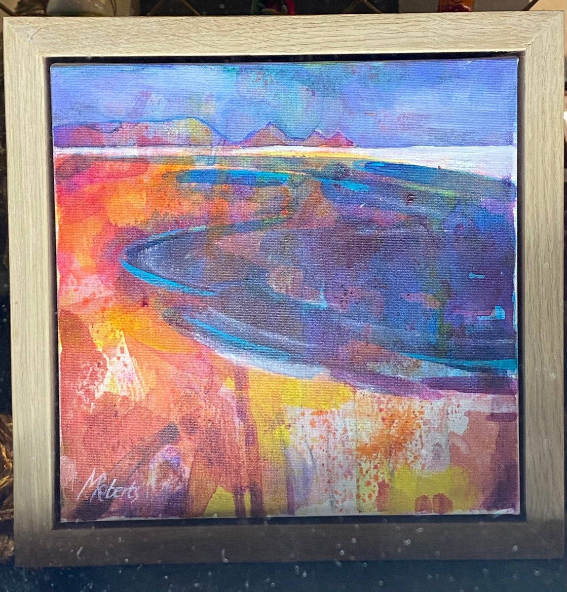 Three Cliffs, Acrylic on Canvas, for sale on behalf of Maggy Roberts ...