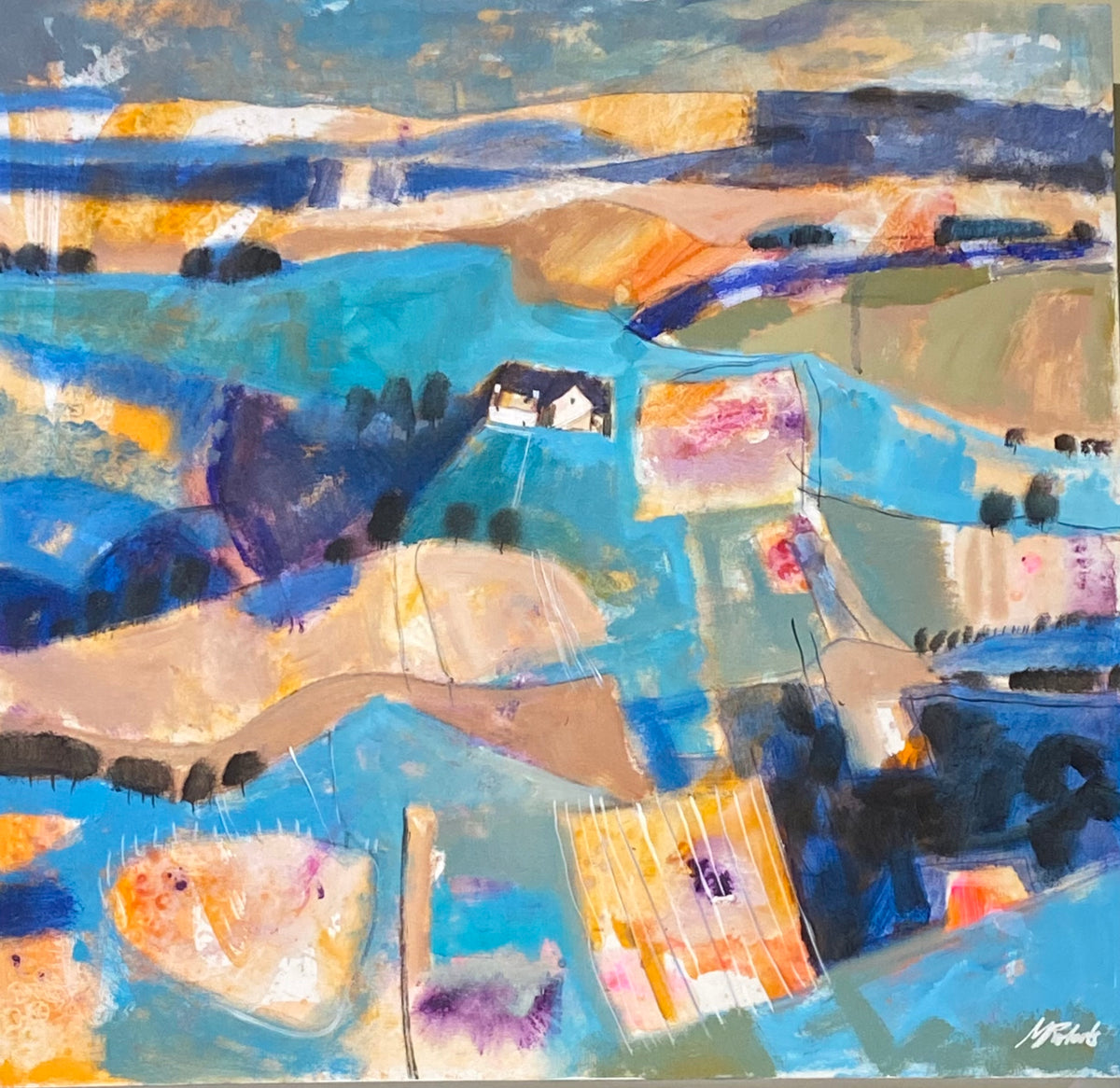 Up and Down, Acrylic on Canvas, for sale on behalf of Maggy Roberts ...