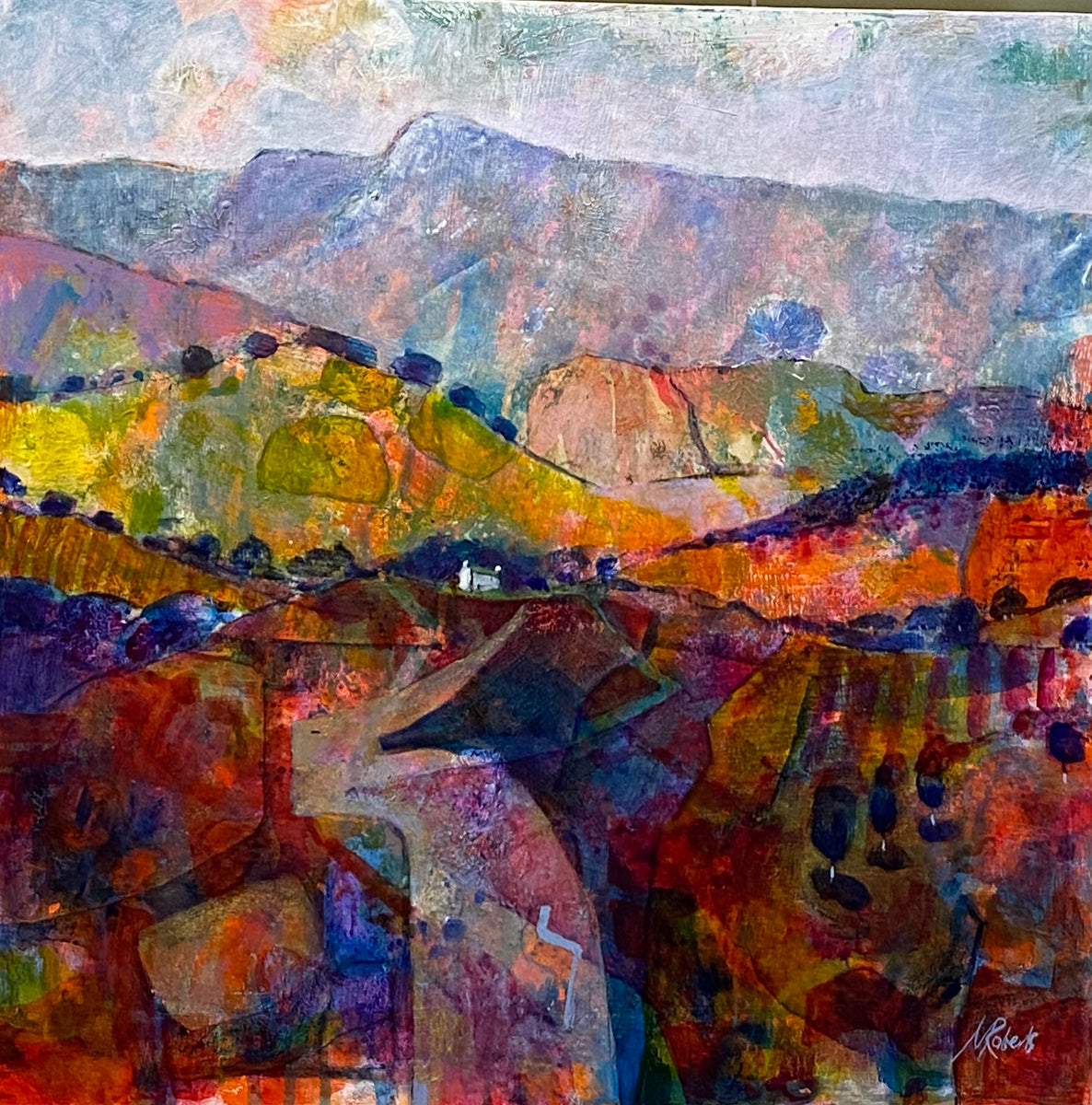 Golden Lane, Acrylic on Canvas, for sale on behalf of Maggy Roberts ...