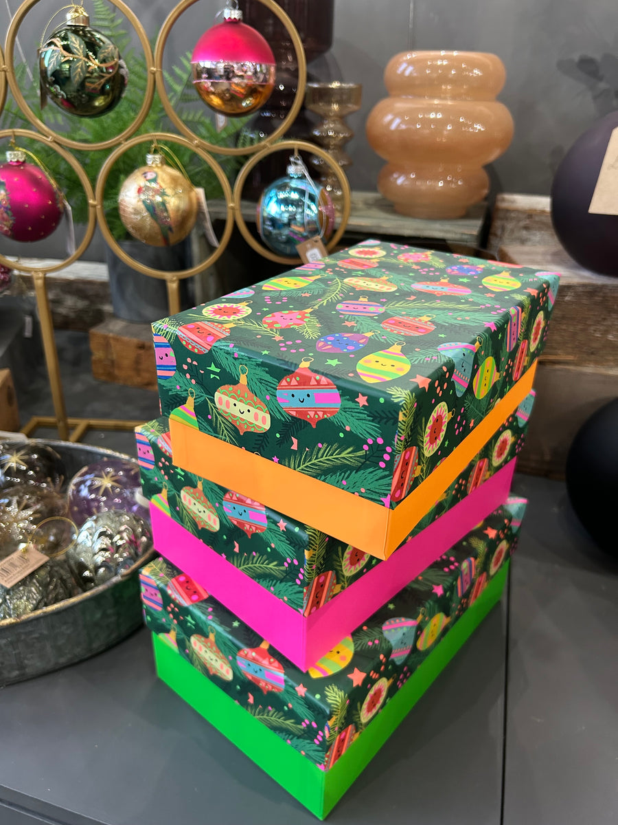 Boxes Christmas Baubles – Gower Gallery