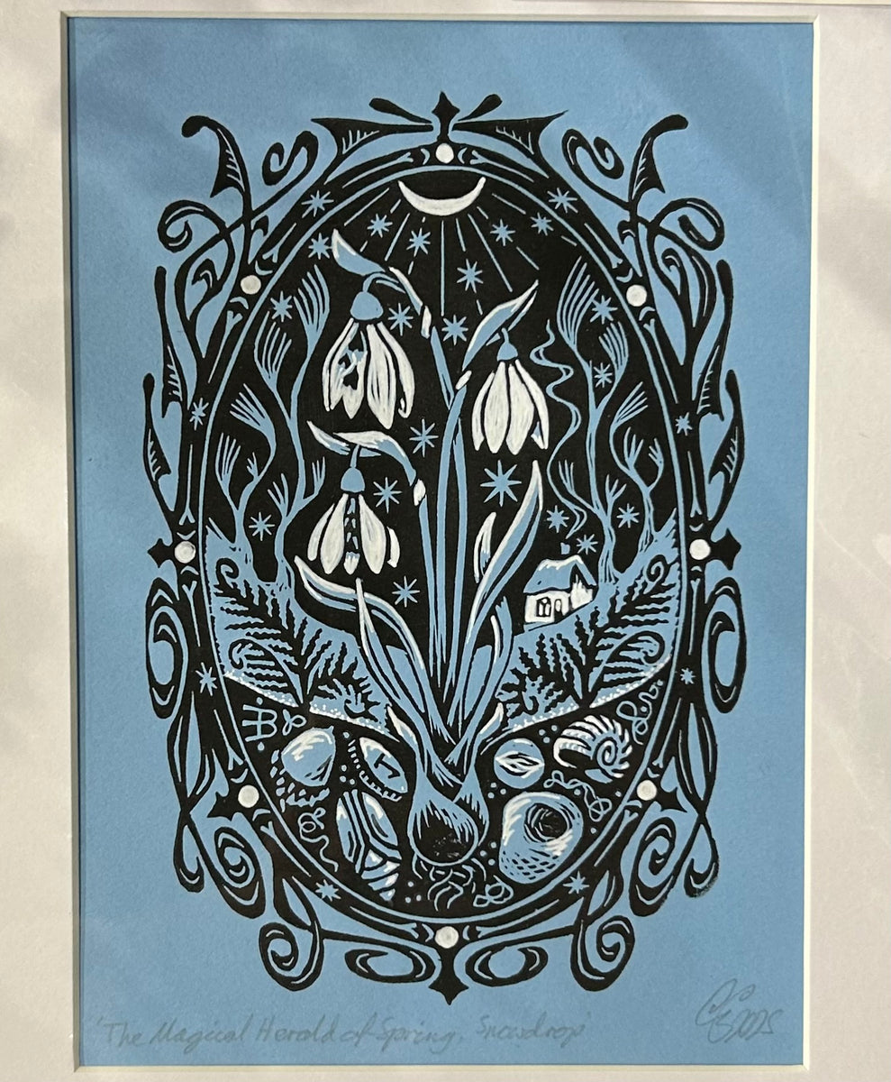 Magical Herald of Spring, Snowdrops print for sale on behalf of Emma B ...
