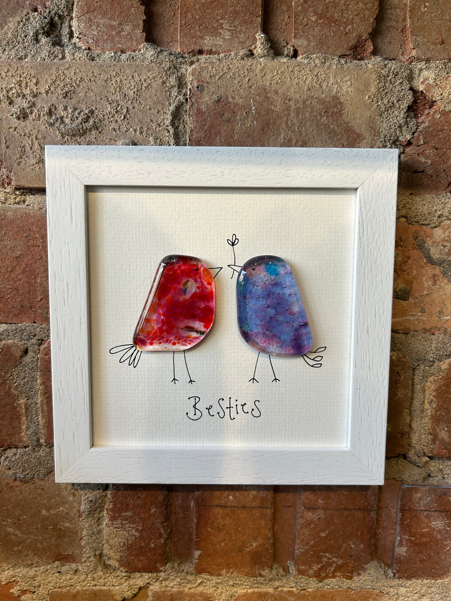 Besties Sweet Tweets 18x18cm Sold on Behalf of the Artist – Gower Gallery