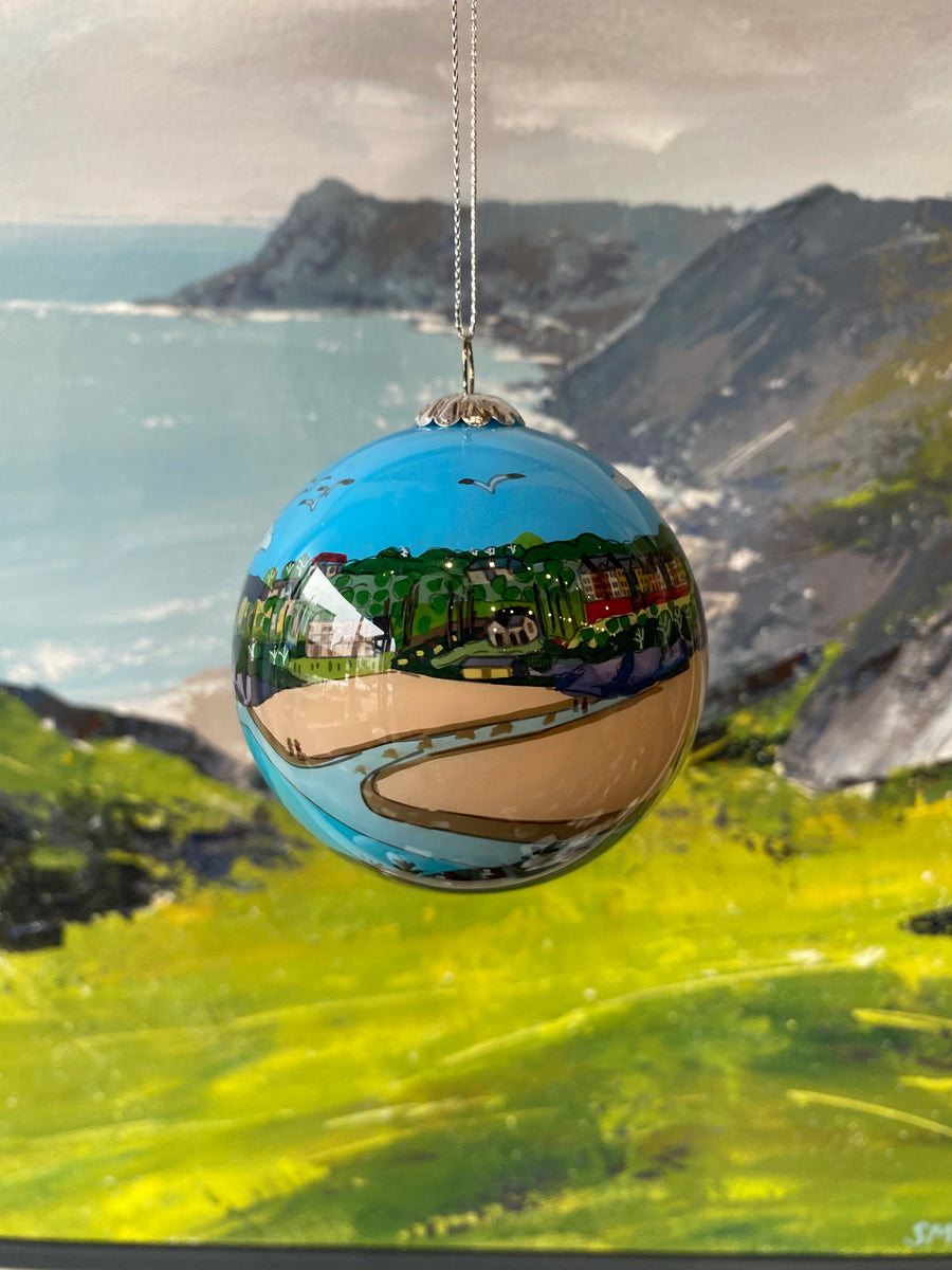 Caswell Bay Bauble for sale on behalf of Noodle Design – Gower Gallery