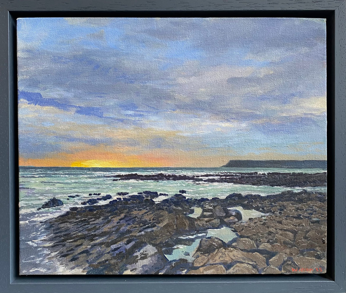 Winter Dusk Slade, in a Slate Grey Tray Frame, for sale on behalf of M ...