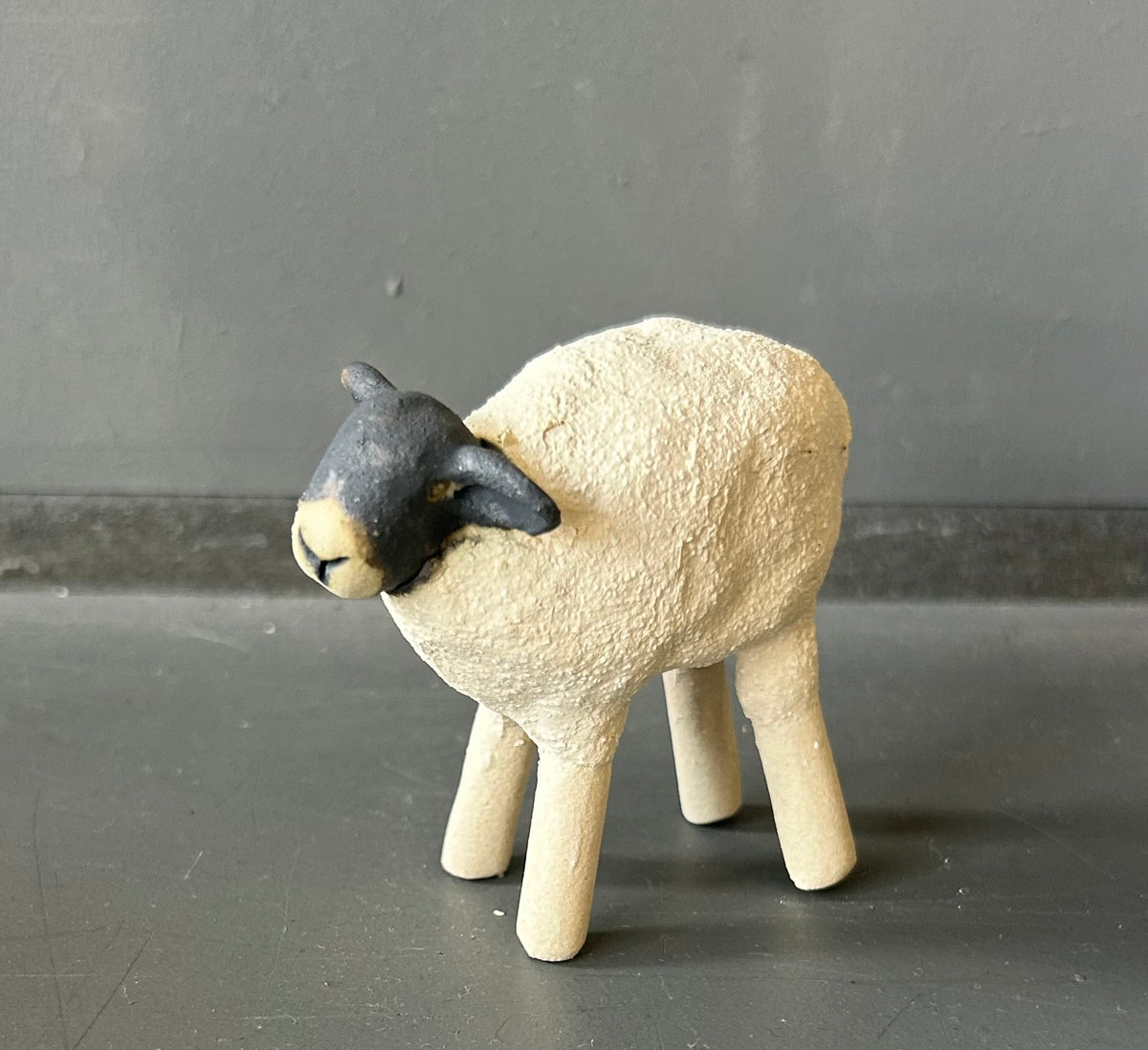 Lamb Sculpture by Simone Louise Ceramics – Gower Gallery