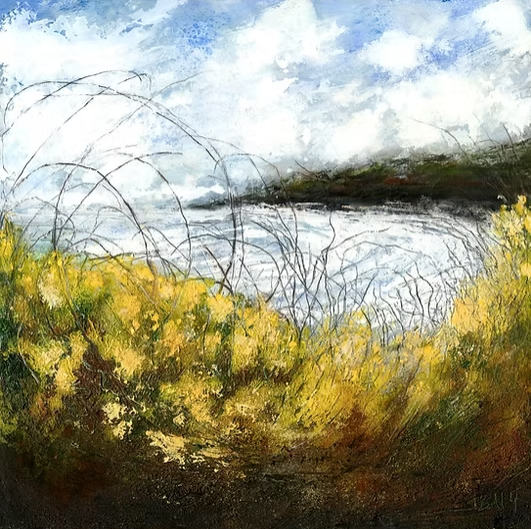 Spring Path to Langland Bay print for sale on behalf of Rachel Biddulp ...