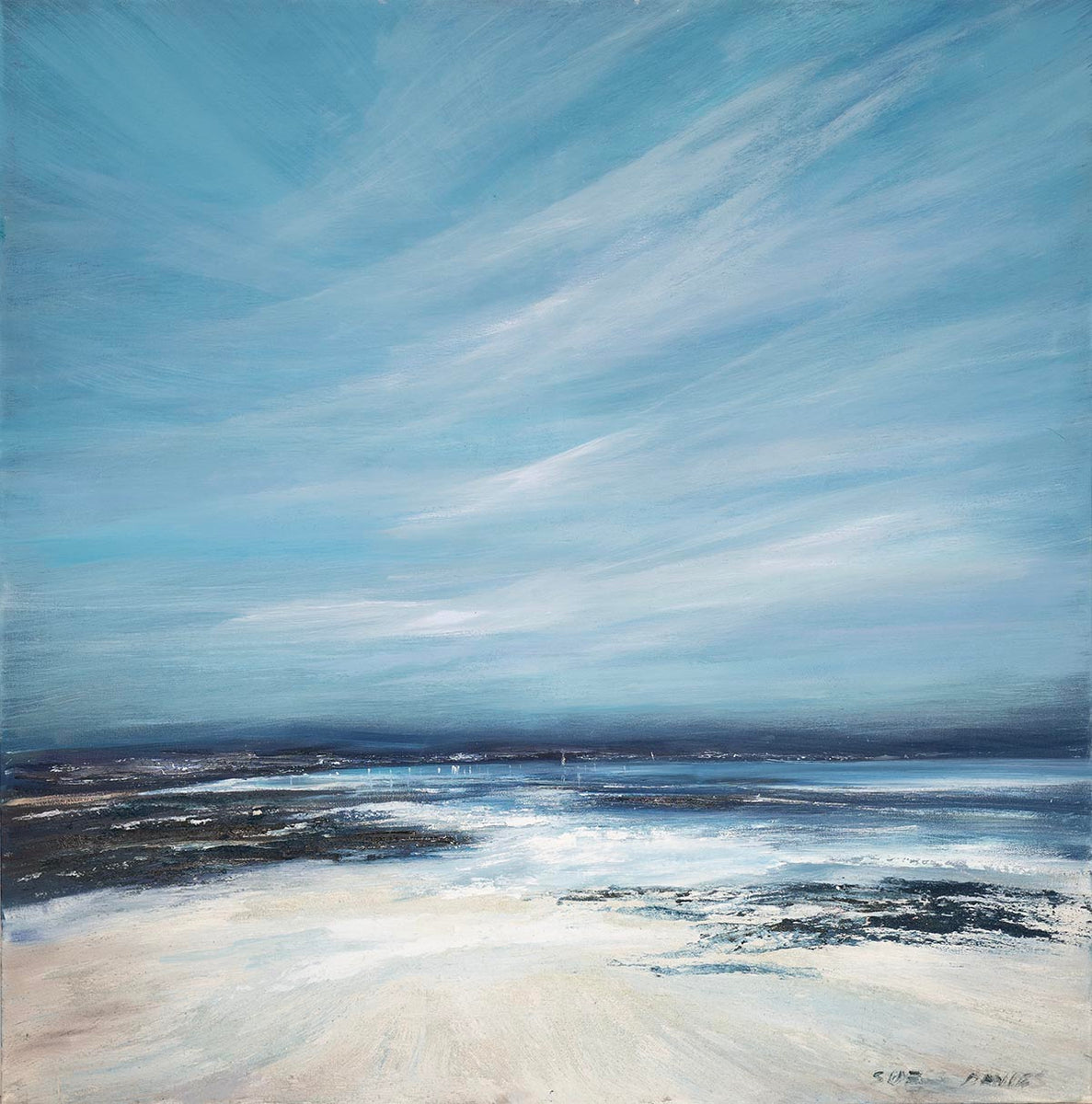 Twilight Original Oil on Canvas 100 x 100cm for sale on behalf of Sue ...