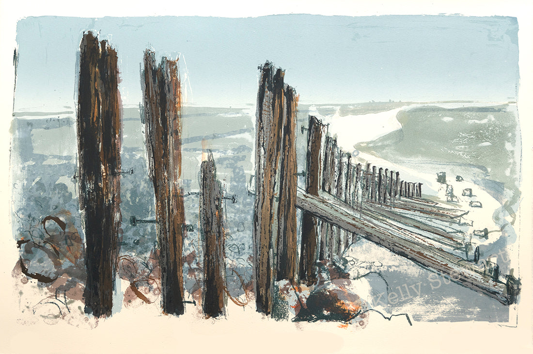 On The Aldingham Coast Screen Print for sale on Behalf of Kelly Stewar ...