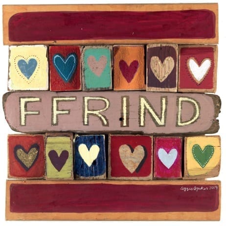 Ffrind Square Greetings Card – Gower Gallery