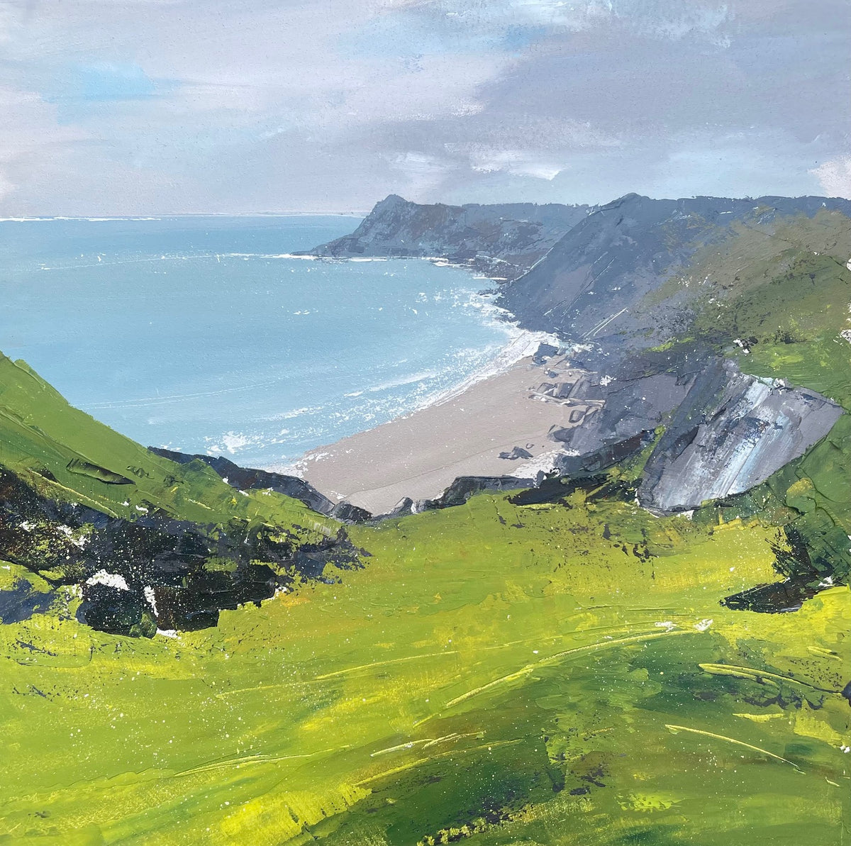 'Fall Bay' original oil for sale on behalf of Sian McGill 2025 – Gower ...