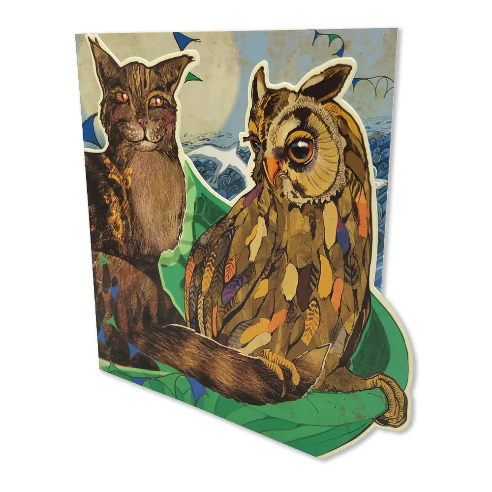 Owl & the Pussycat Greetings Card – Gower Gallery