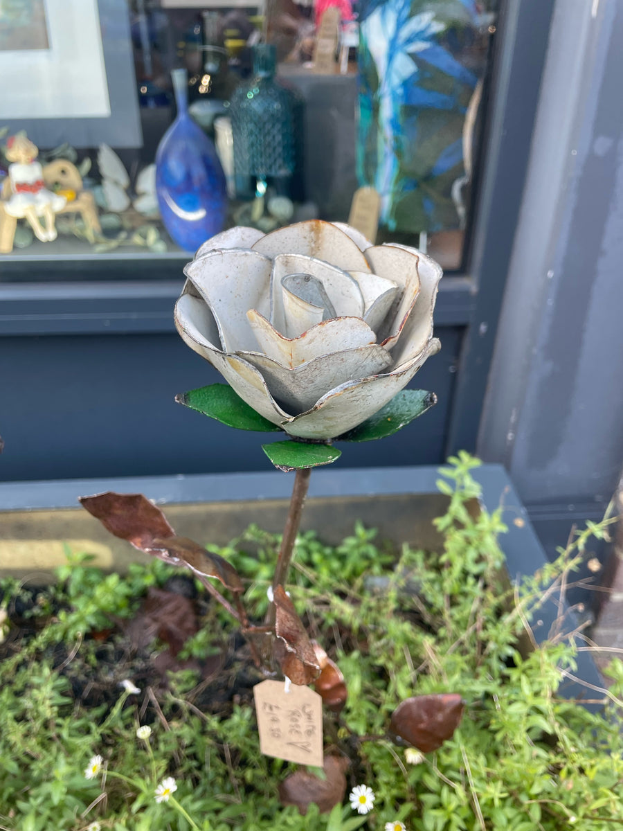 Metal Rose by Fairtrade Artists – Gower Gallery